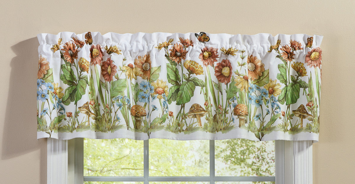 Garden Glory 100% Cotton Valance & Table Linens