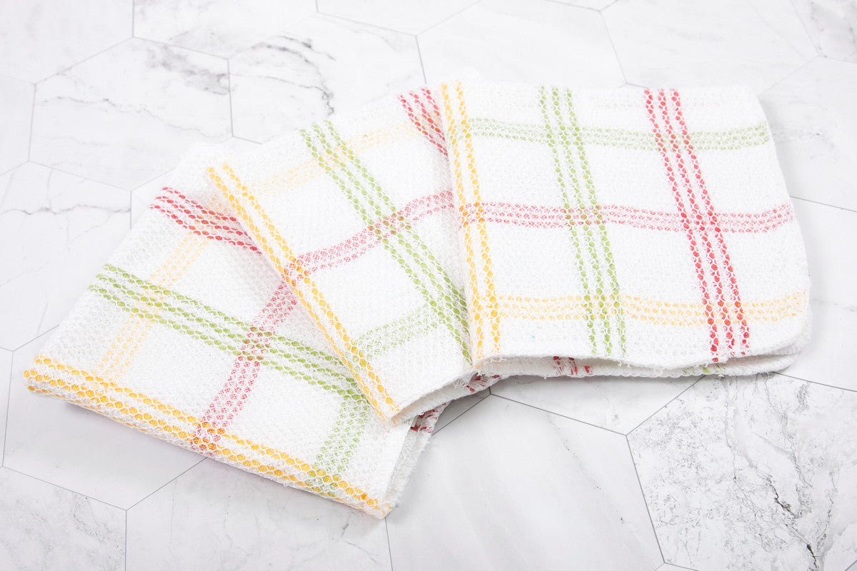 Scrubber 100% Cotton Dishcloths - 3 Pack