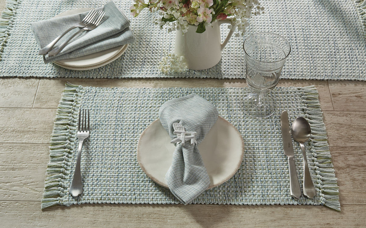 Basketweave 100% Cotton Table Linens