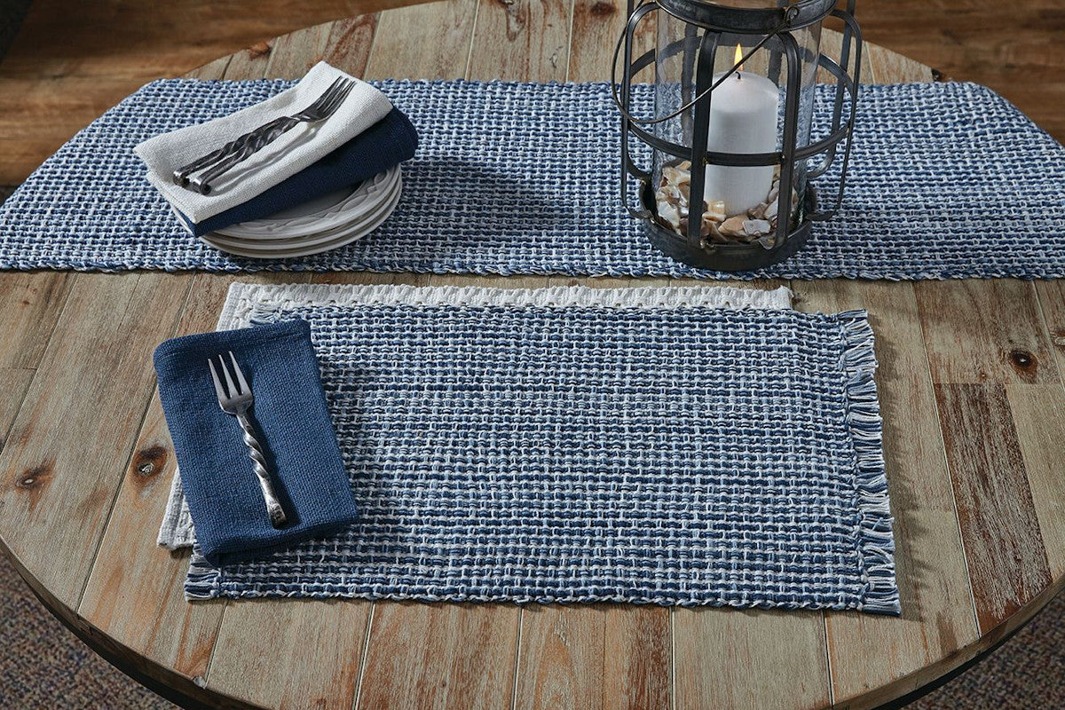 Tweed Denim Table Linens