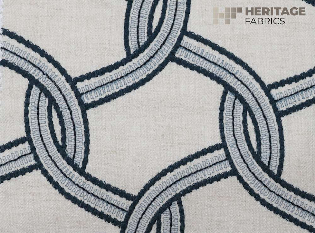 Heritage Lucerne Cadet Cotton Blend Fabric