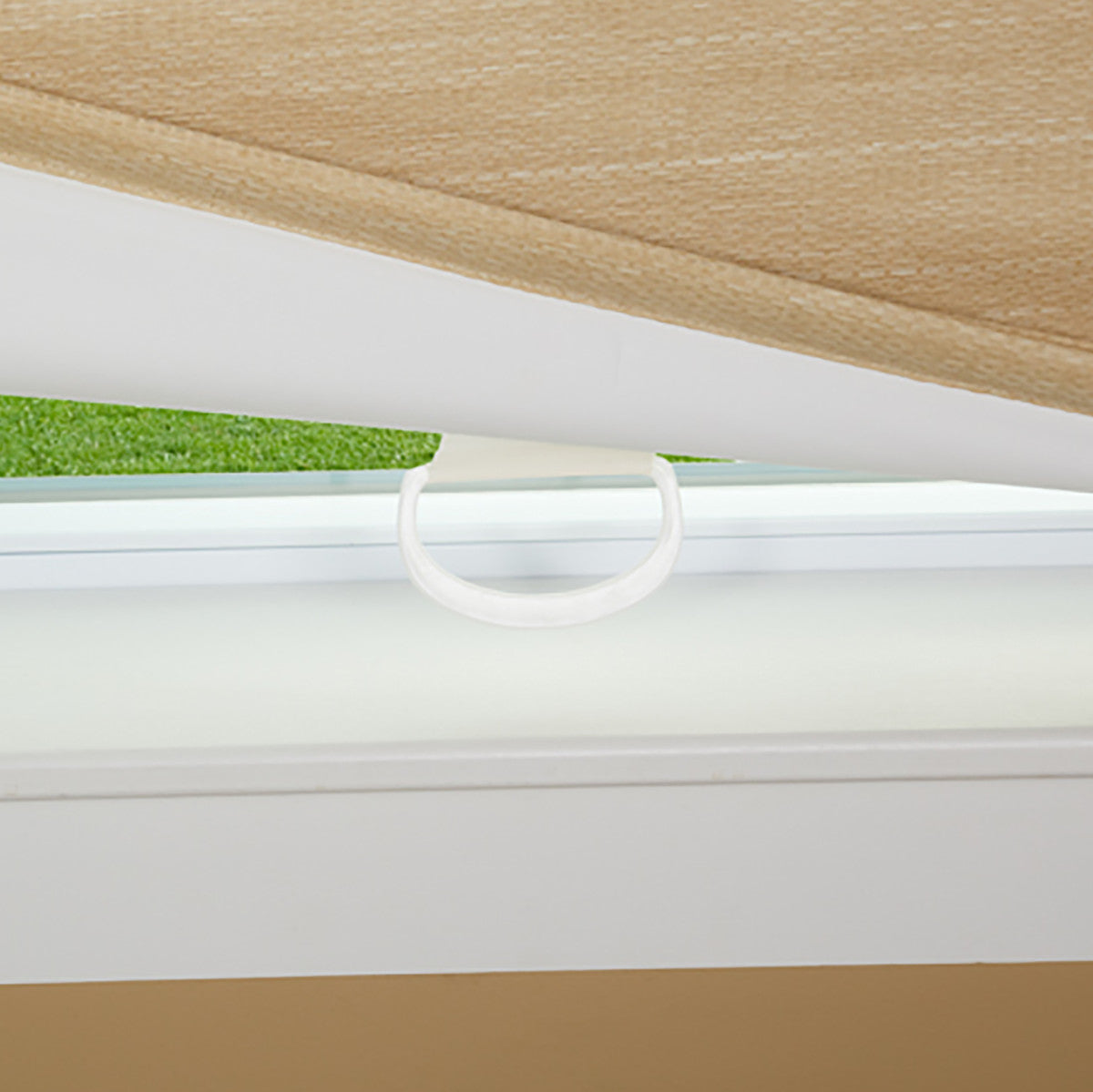 Woven Cane Paper Banded Roman Shade